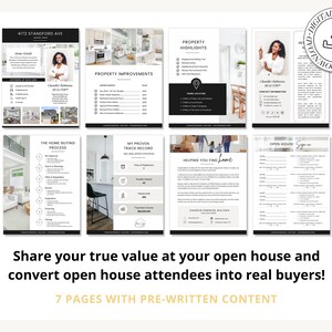 Open House Packet | Listing Flyer | Open House Sign in Sheet | Real ...