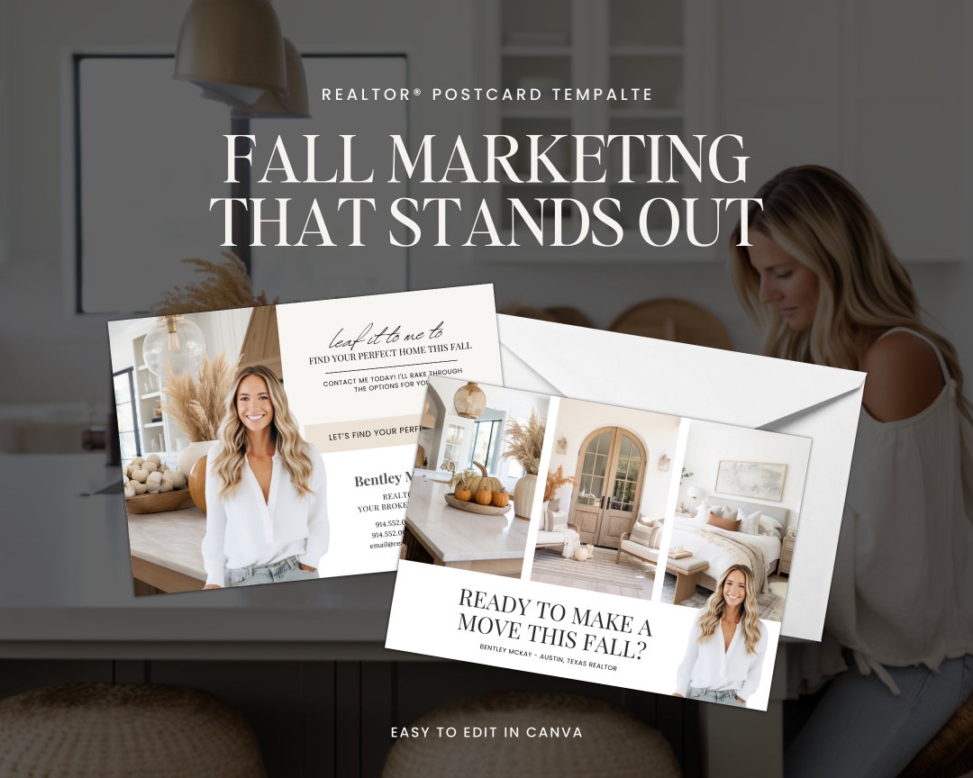Real Estate Fall Postcard | Pumpkin Spice Real Estate | Real Estate ...
