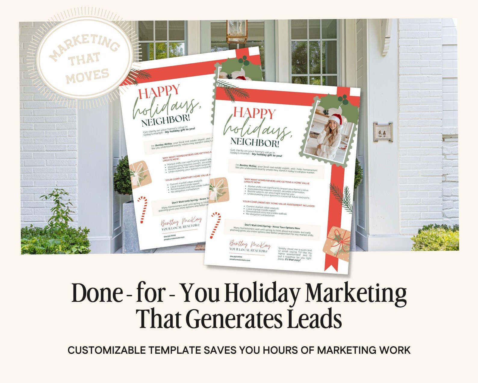 Christmas Real Estate Flyer | Holiday Real Estate Marketing | Canva ...