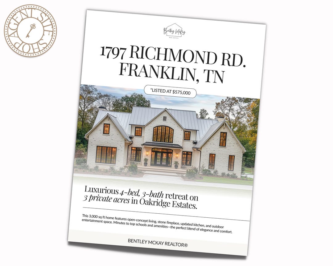 Open House Packet | Listing Flyer | Open House Sign in Sheet | Real ...