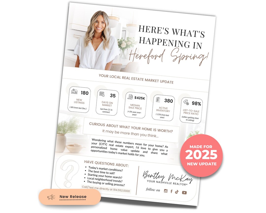 Real Estate Market Update Flyer | Real Estate Flyer | Market Update ...