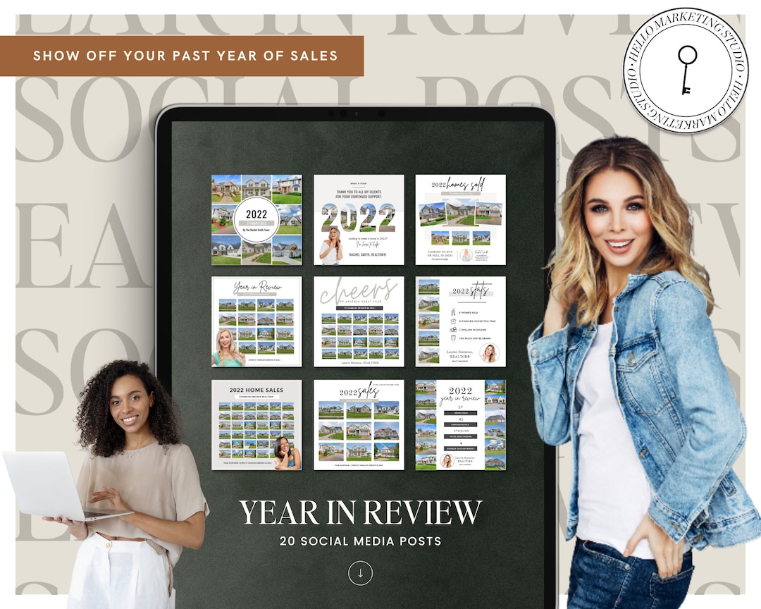 Real Estate New Year Social Media Posts | Year in Review Sold Homes ...