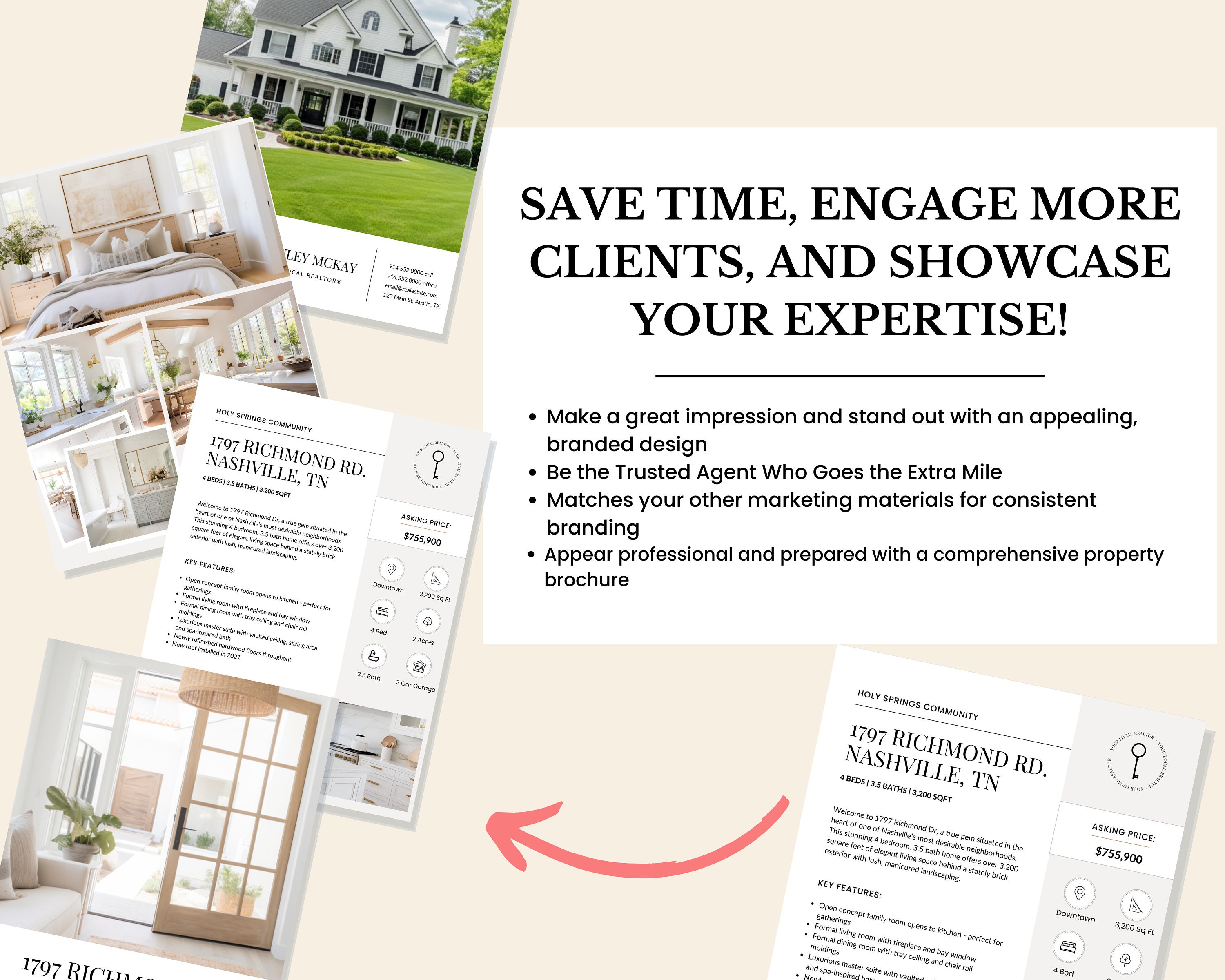 Real Estate Brochure | Property Brochure | Open House Brochure | for ...