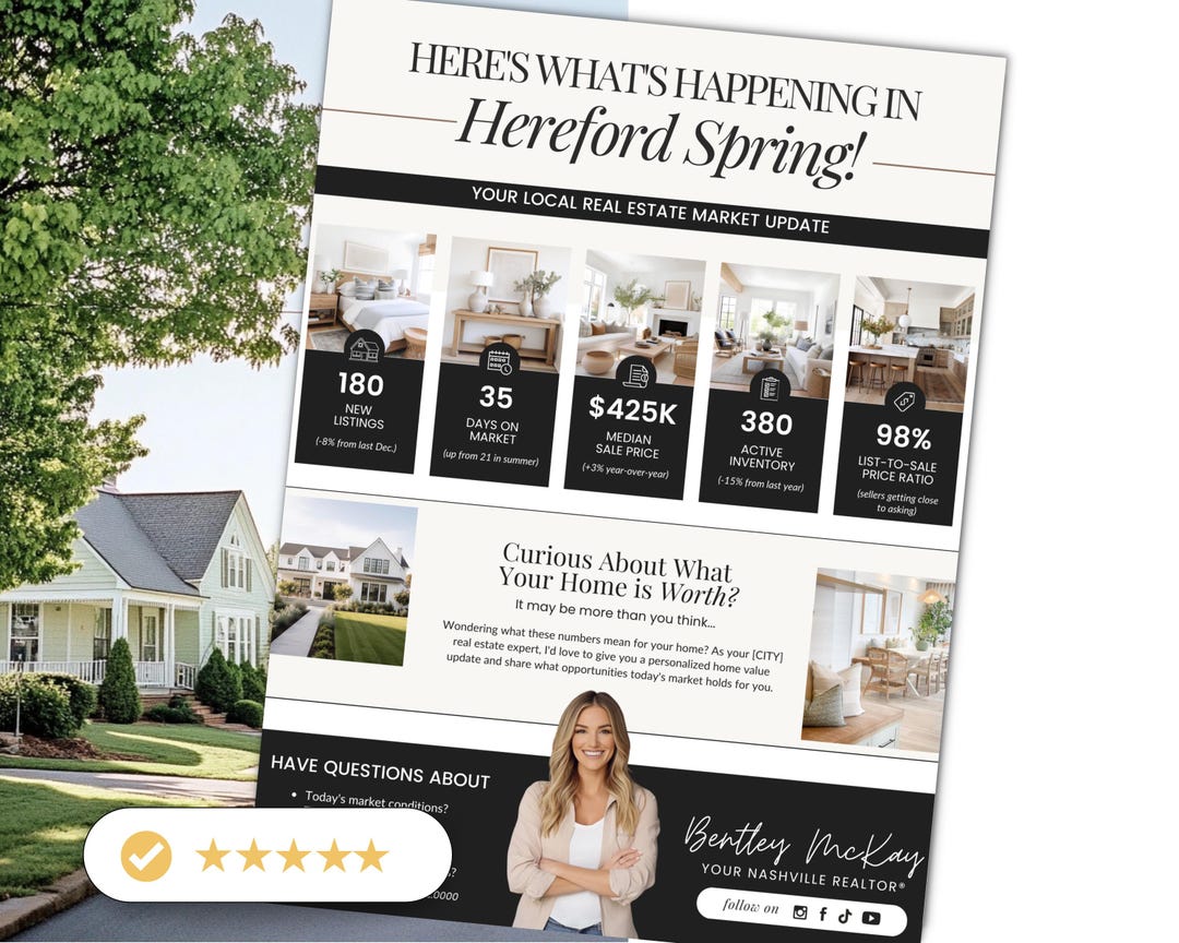 Real Estate Market Update Flyer | Real Estate Flyer | Market Update ...