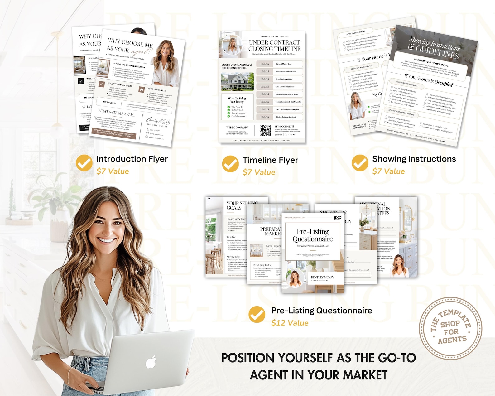 Pre-listing Bundle | Listing Presentation | Canva Template | Pre ...