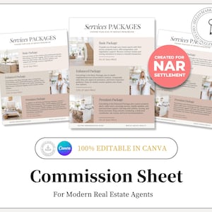 Real Estate Commission Template | Real Estate Commission Sheet | NAR ...