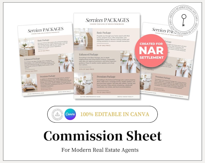 Real Estate Commission Template | Real Estate Commission Sheet | NAR ...