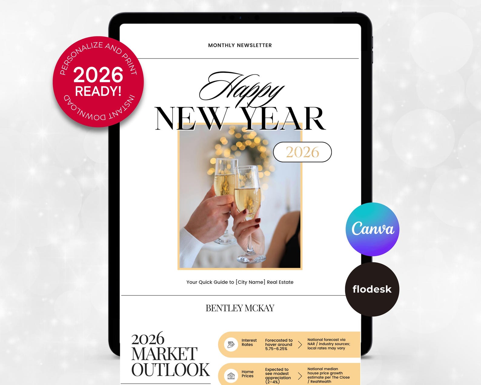 2026 New Year Email Template for Realtors | January Email Newsletter ...
