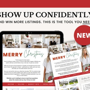 Christmas Real Estate Flyer | Real Estate Marketing | Canva Template ...