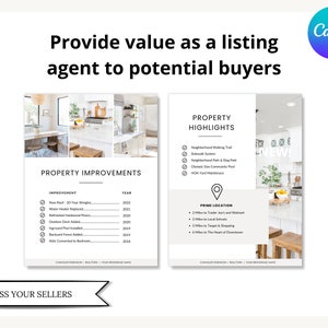 Home Listing Flyers | Open House Packet| Real Estate Marketing ...