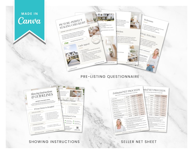 Pre-listing Kit for Real Estate Agent, Pre-listing Box Cover, Pre ...