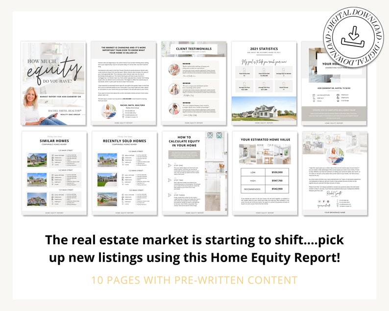 Home Equity Report | CMA Packet Clients | Comparative Market Analysis ...