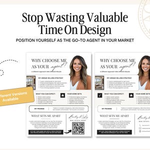 What Makes Me Different Flyer | Introduction Flyer | Real Estate ...