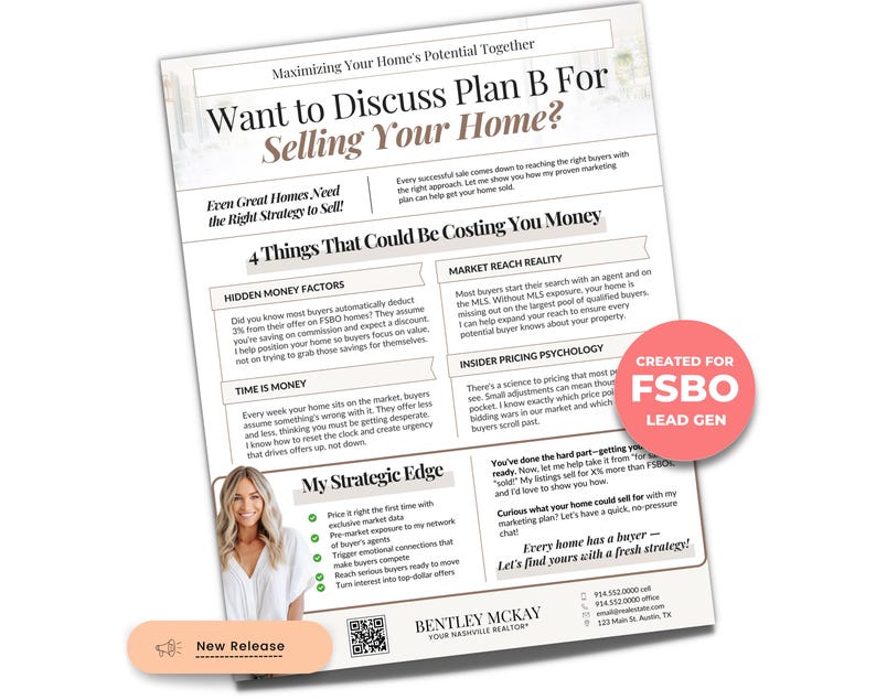 For Sale by Owner Flyer | FSBO Flyer| FSBO Lead Generation Flyers | for ...