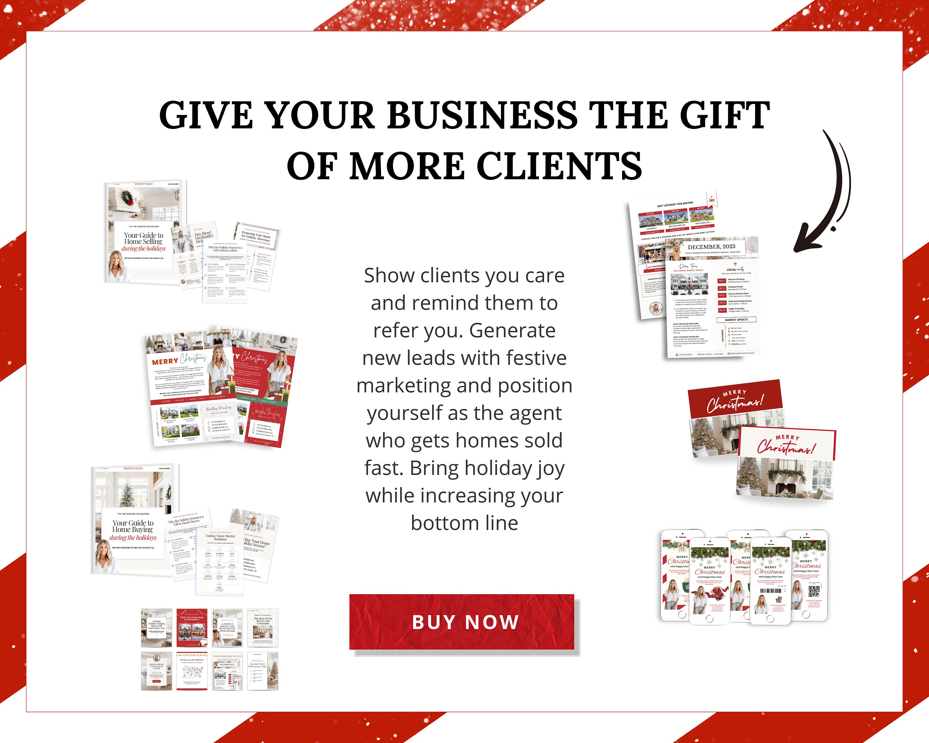 Christmas Real Estate Bundle | Real Estate Marketing Canva Templates ...