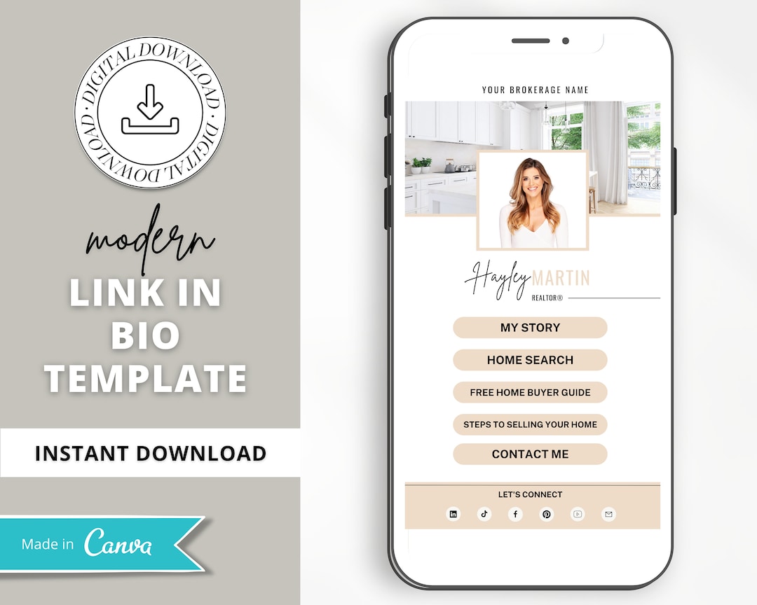 Link in Bio Instagram Template | Real Estate Marketing | Instagram ...