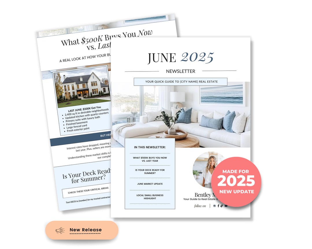 June Real Estate Newsletter | Real Estate Marketing | Monthly Real ...