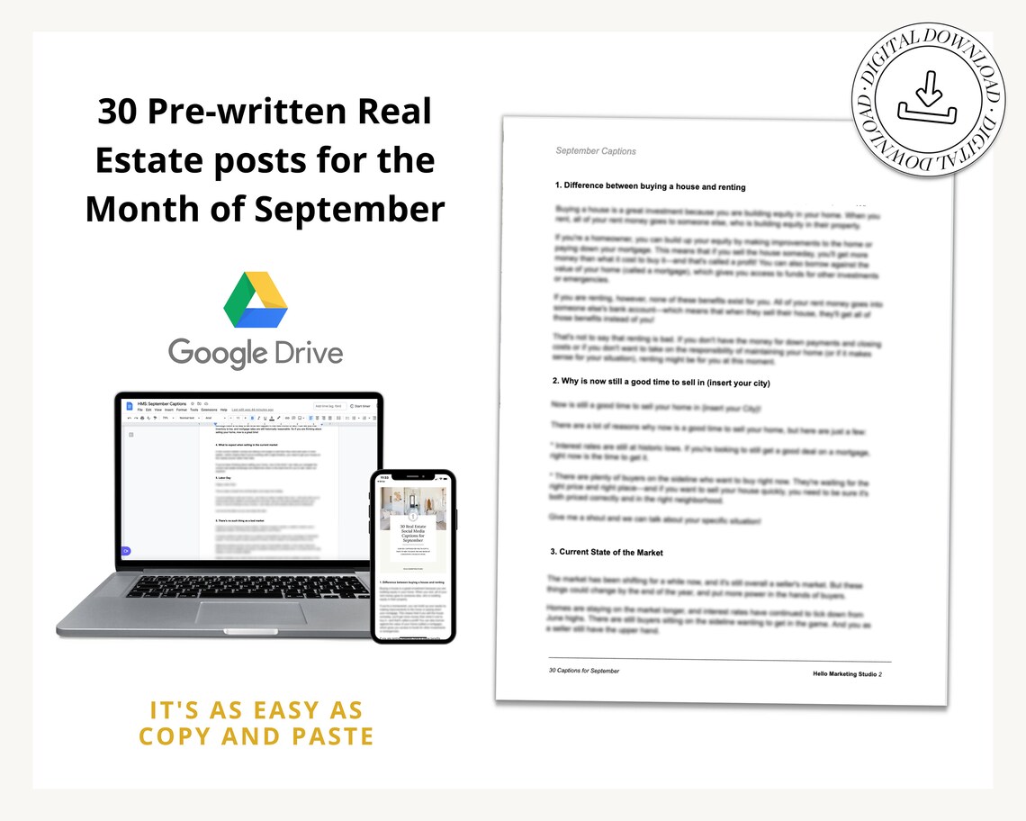 September Real Estate Captions | Real Estate Instagram Captions | Real ...