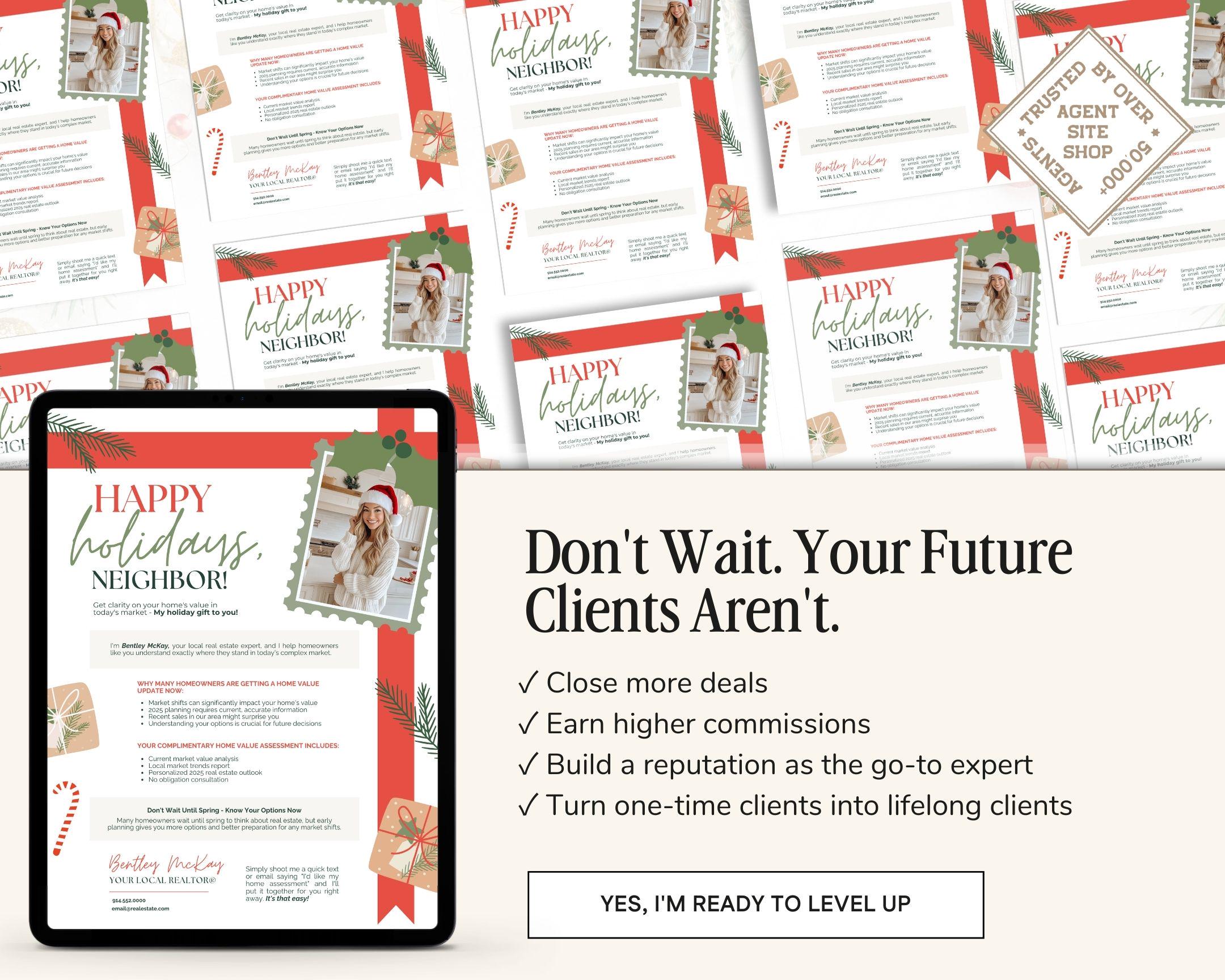 Christmas Real Estate Flyer | Holiday Real Estate Marketing | Canva ...