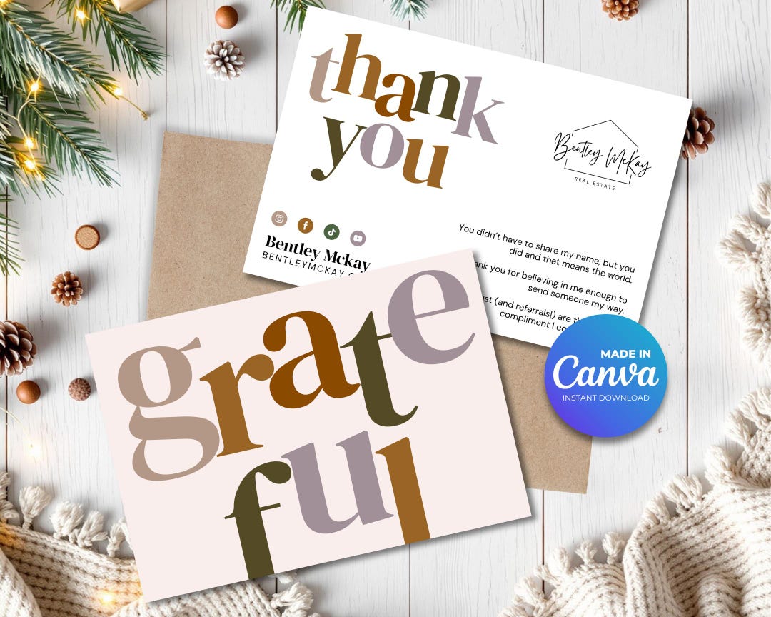 Editable Christmas Card Real Estate | Printable Digital Download | New ...