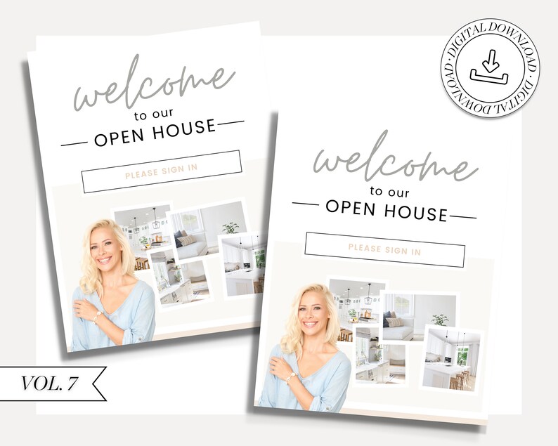 Printable Open House Real Estate Welcome Sign Real Estate - Etsy