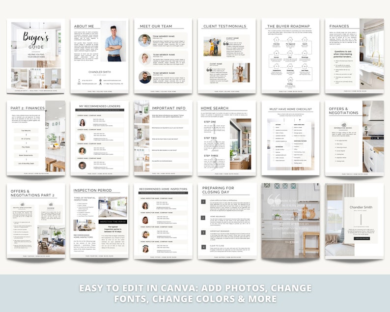 Home Buyer Guide Buyer Packet Agent Marketing Material - Etsy