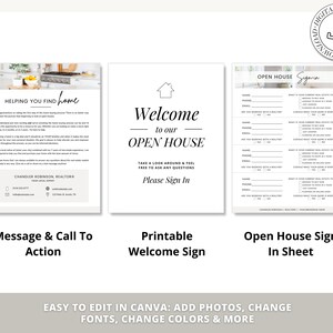 Open House Packet | Listing Flyer | Open House Sign in Sheet | Real ...