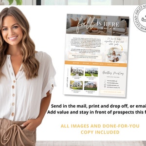 Fall Real Estate Flyer | Real Estate Marketing | Canva Template | Real ...
