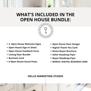 Open House Bundle | Real Estate Marketing Materials | Open House Sign ...