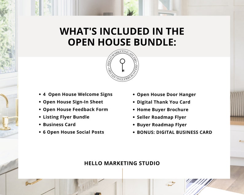 Open House Bundle | Real Estate Marketing Materials | Open House Sign ...