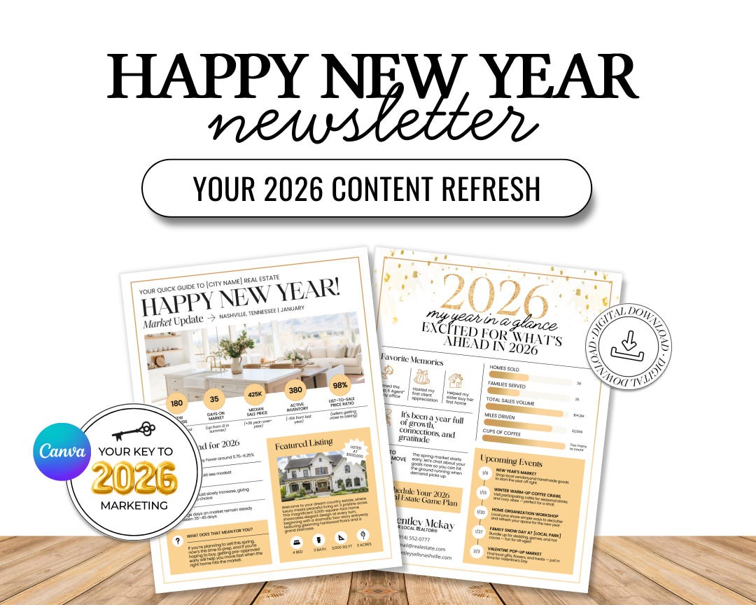 2026 Real Estate New Year Newsletter | Real Estate Marketing | Real ...