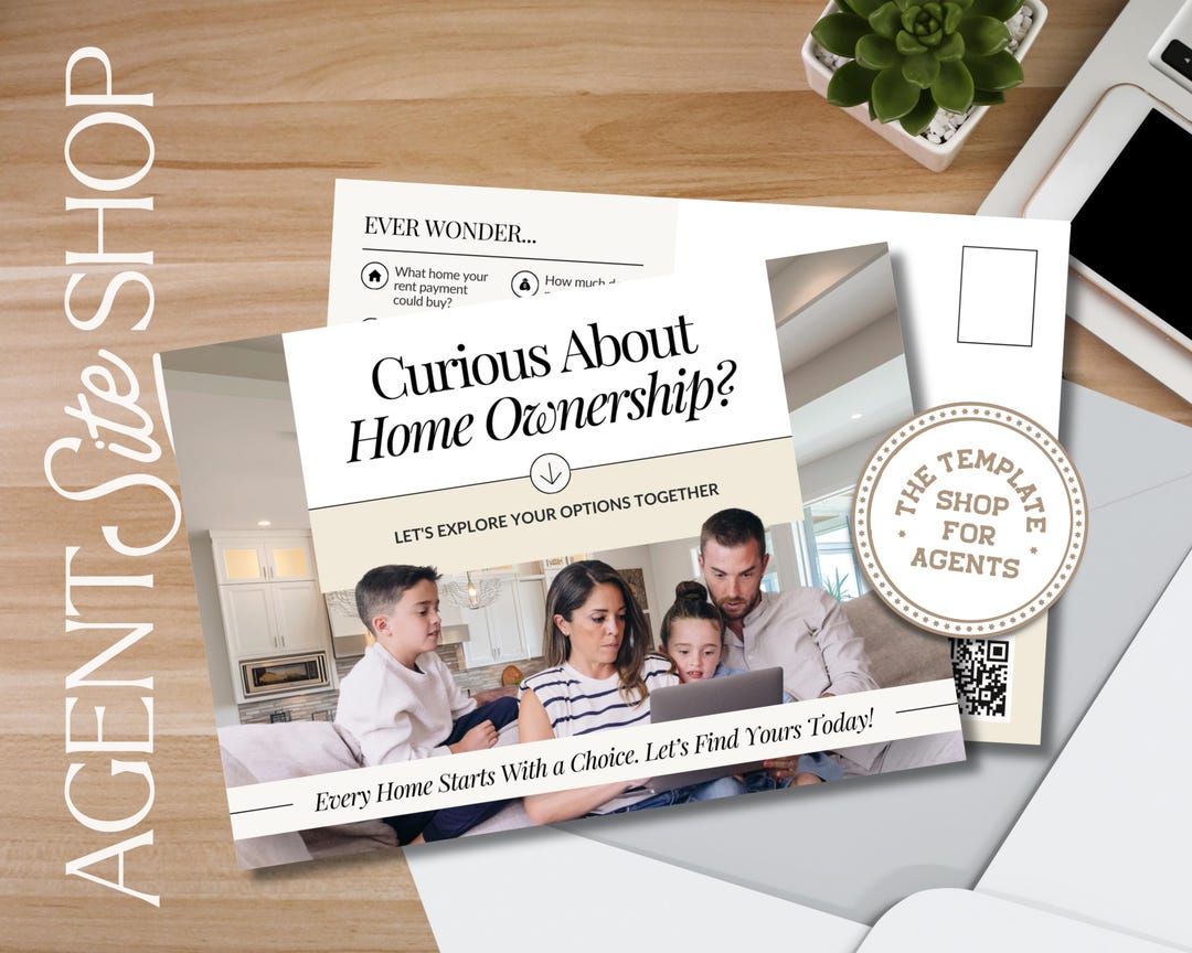 Real Estate Prospecting Postcard | Farming Flyer | Curious About ...
