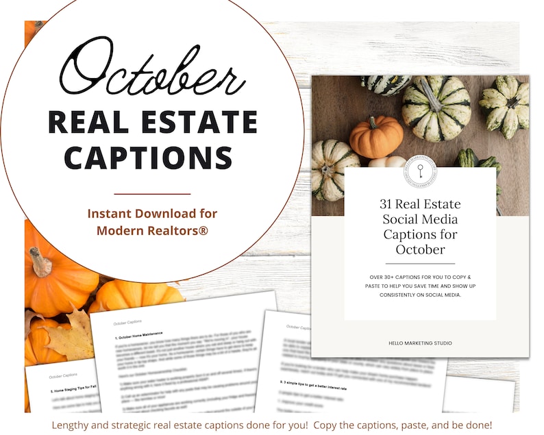31 October Real Estate Captions | Real Estate Instagram Captions | Real ...