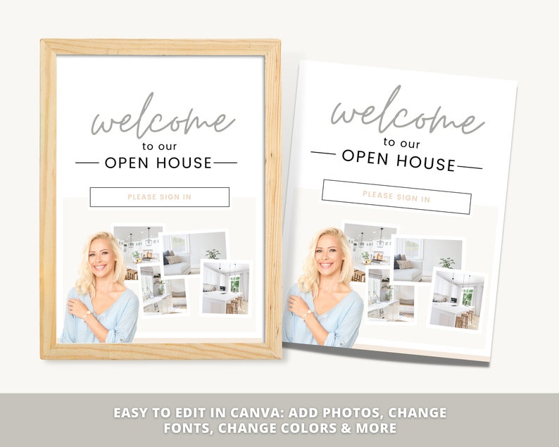 Printable Open House Real Estate Welcome Sign Real Estate - Etsy