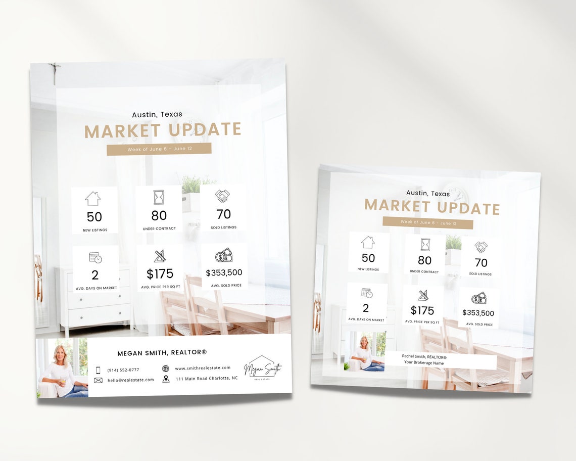 Vol 5 Real Estate Housing Market Updates Realtor Flyer | Etsy