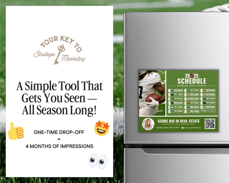 Editable Football Calendar | Fall Football Schedule Season Mailer ...