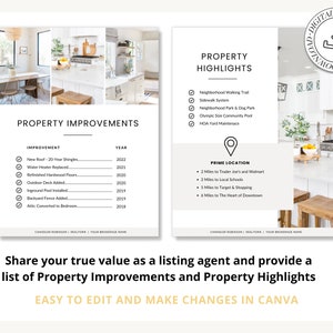 Home Listing Flyers | Open House Packet| Real Estate Marketing ...