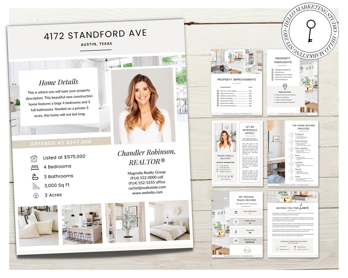 Open House Packet Listing Flyer Open House Sign in Sheet - Etsy