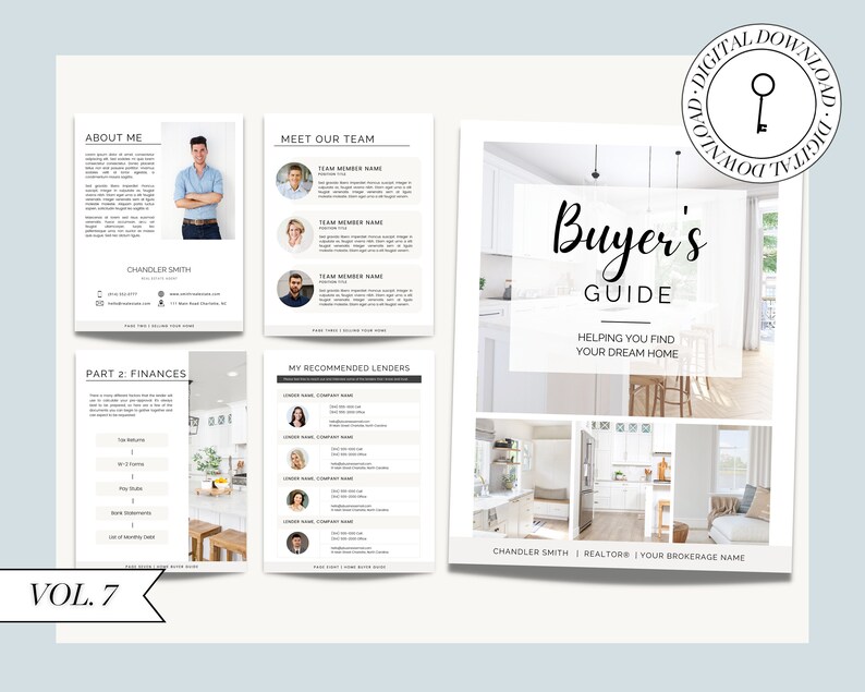 Home Buyer Guide Buyer Packet Agent Marketing Material - Etsy