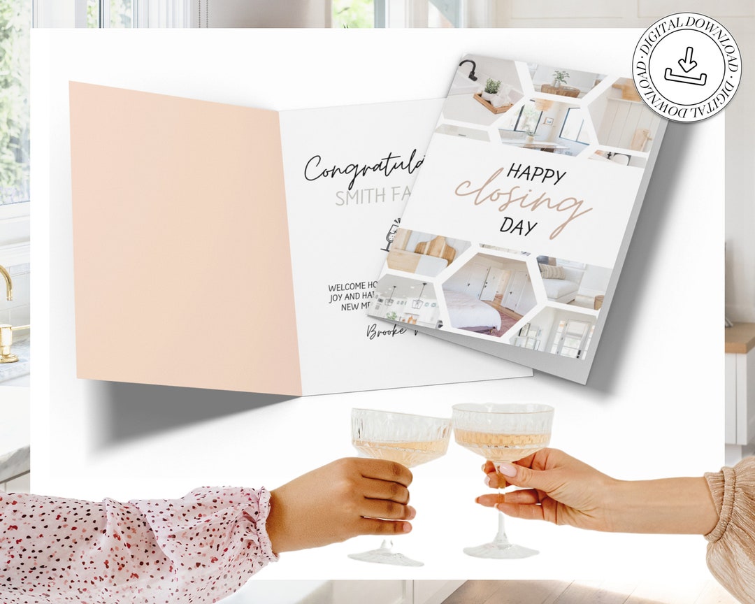 Happy Closing Day Real Estate Greeting Card | Real Estate Agent Card ...