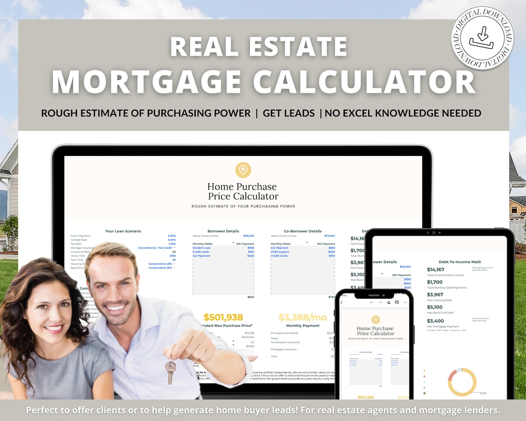 Real Estate Mortgage Calculator | Lead Generation | Mortgage Payment ...