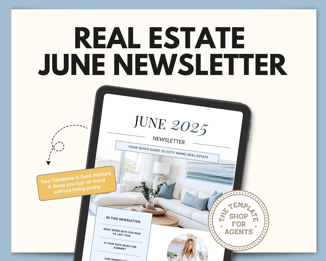 June Real Estate Newsletter | Real Estate Marketing | Monthly Real ...