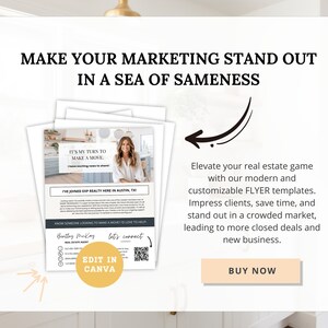 New Brokerage Flyer | Changing Brokerages Announcement | Editable Canva ...