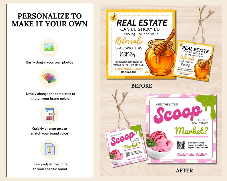 Real Estate Referral Pop-by | Real Estate Can Be Sticky | Real Estate ...