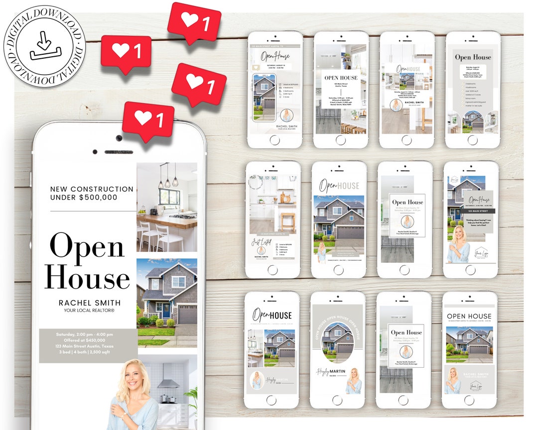 20 Open House Instagram Stories Post | Listing Updates | Open House ...