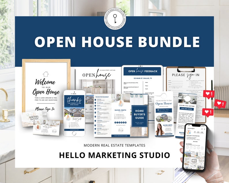 Open House Bundle Real Estate Marketing Materials Open - Etsy
