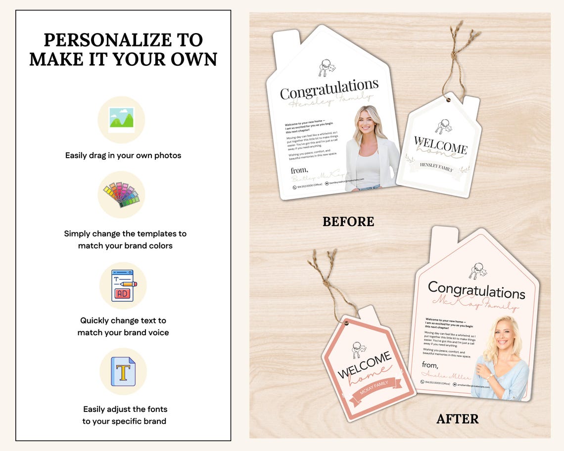 Welcome Home Real Estate Greeting Card | Real Estate Agent Card ...