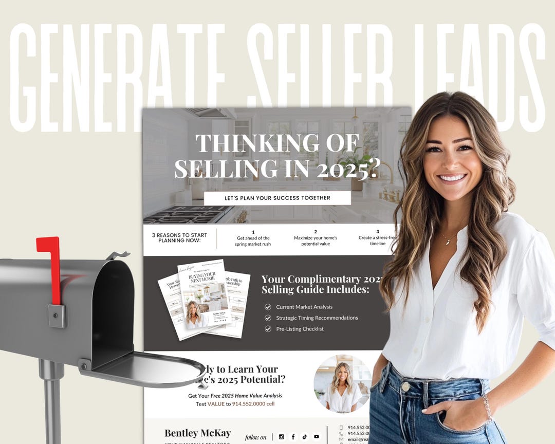 Real Estate Marketing Flyer | Real Estate Mailer Letter | Canva ...