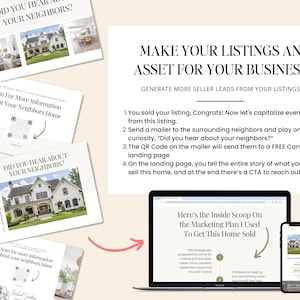 QR Code Postcard & Just Sold Landing Page | Home Seller Lead Generation ...