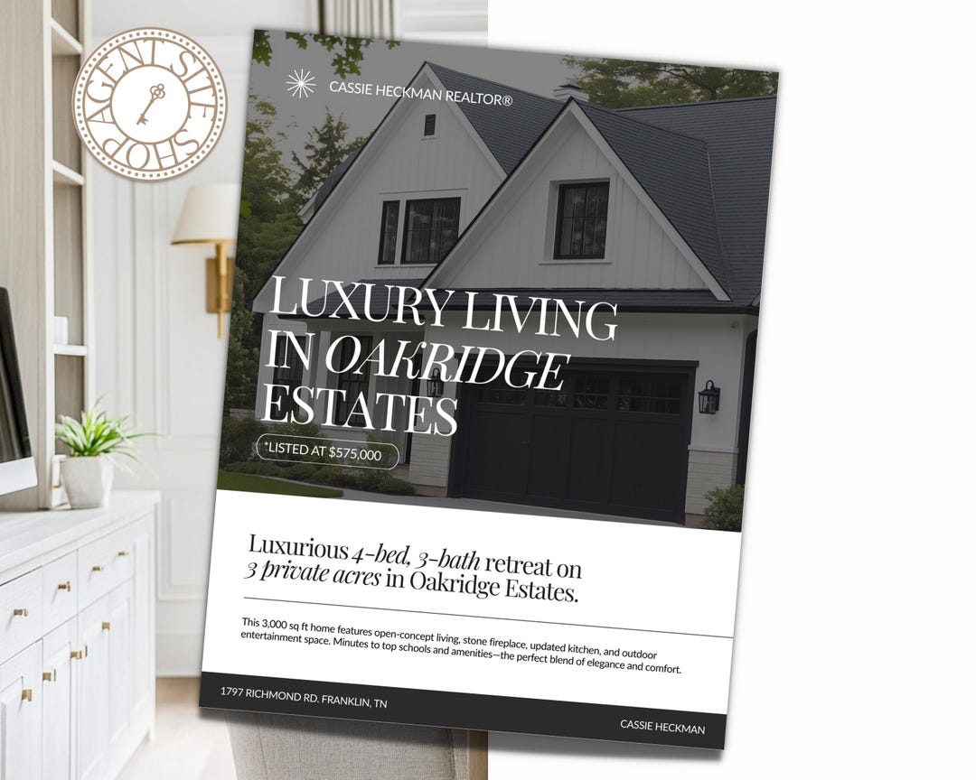 Open House Packet | Listing Flyer | Open House Sign in Sheet | Real ...